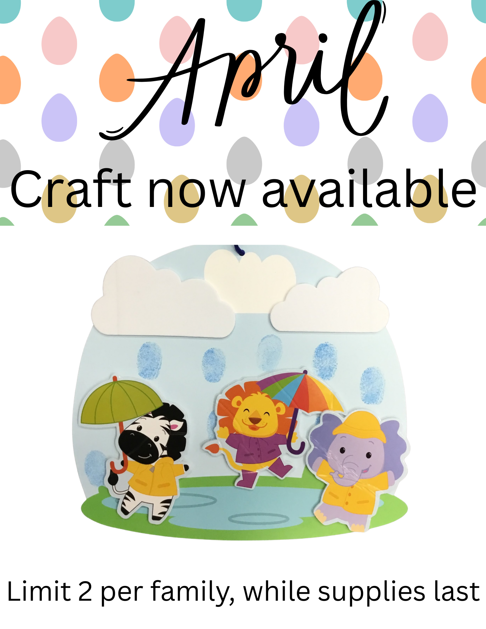 April Craft Available